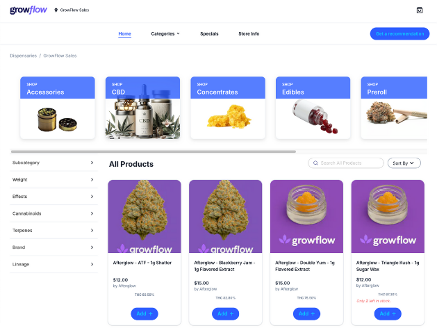 GrowFlow eCommerce Solutions for Cannabis Businesses